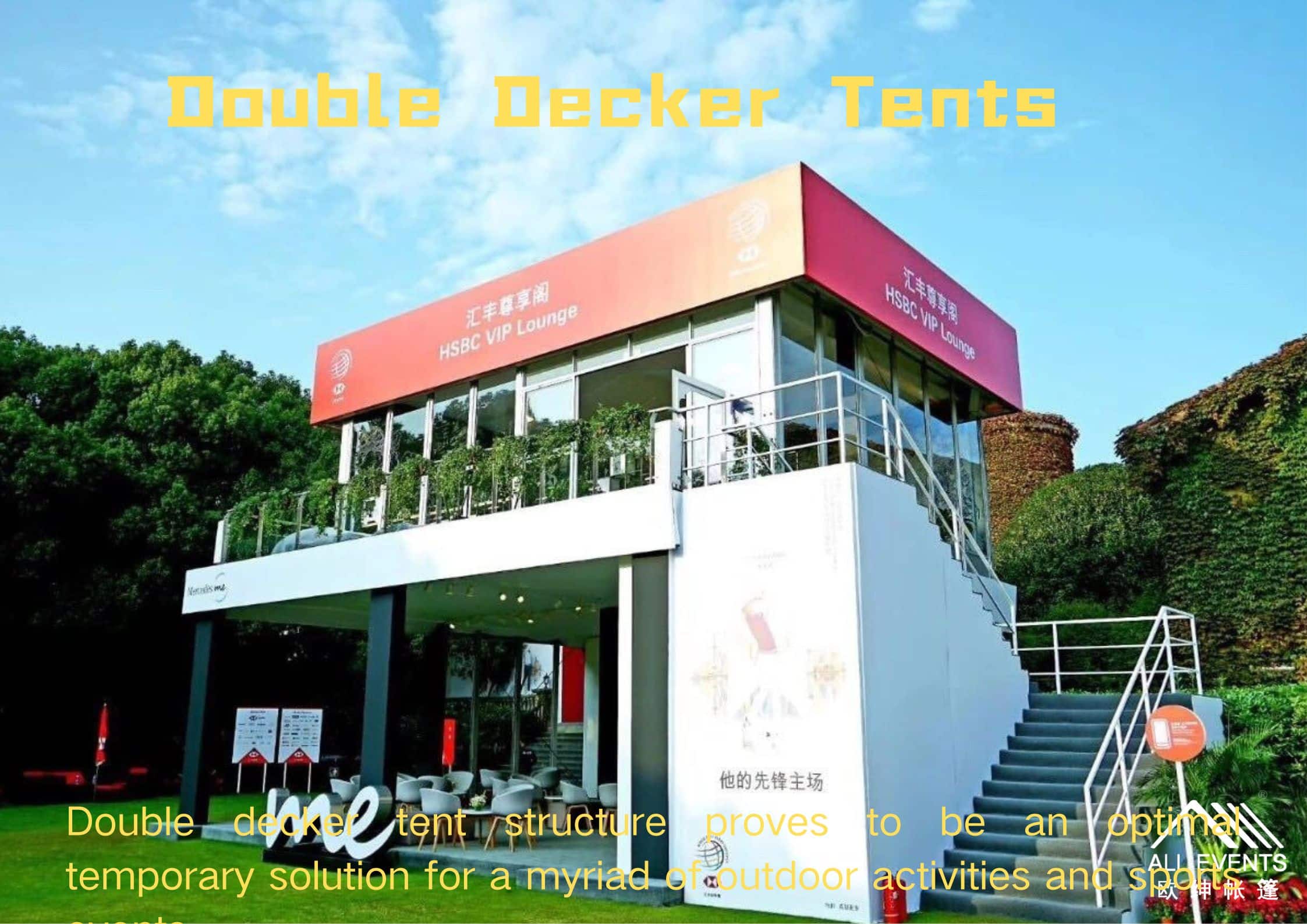 Double Decker Tent Structures - China Outdoor Aluminum PVC Tent and ...
